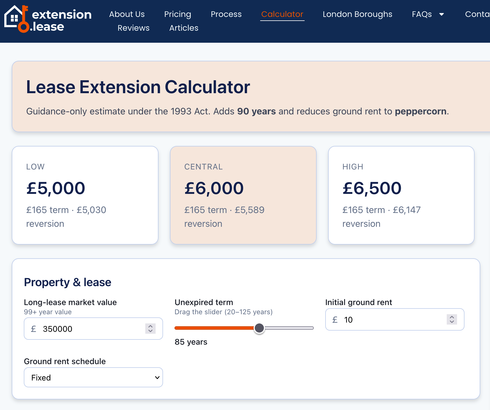 Calculate Lease Extension | Lease Extension Calculator | London